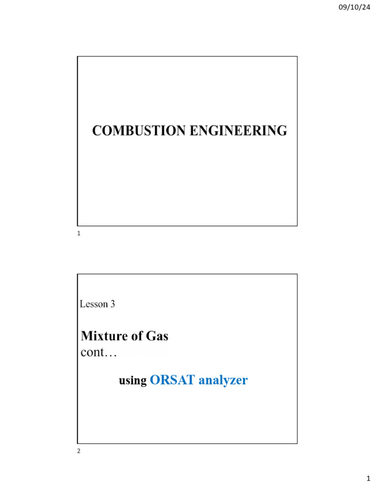ORSAT Analyzer: Hydrocarbon Fuel Analysis | PDF | Carbon Monoxide ...