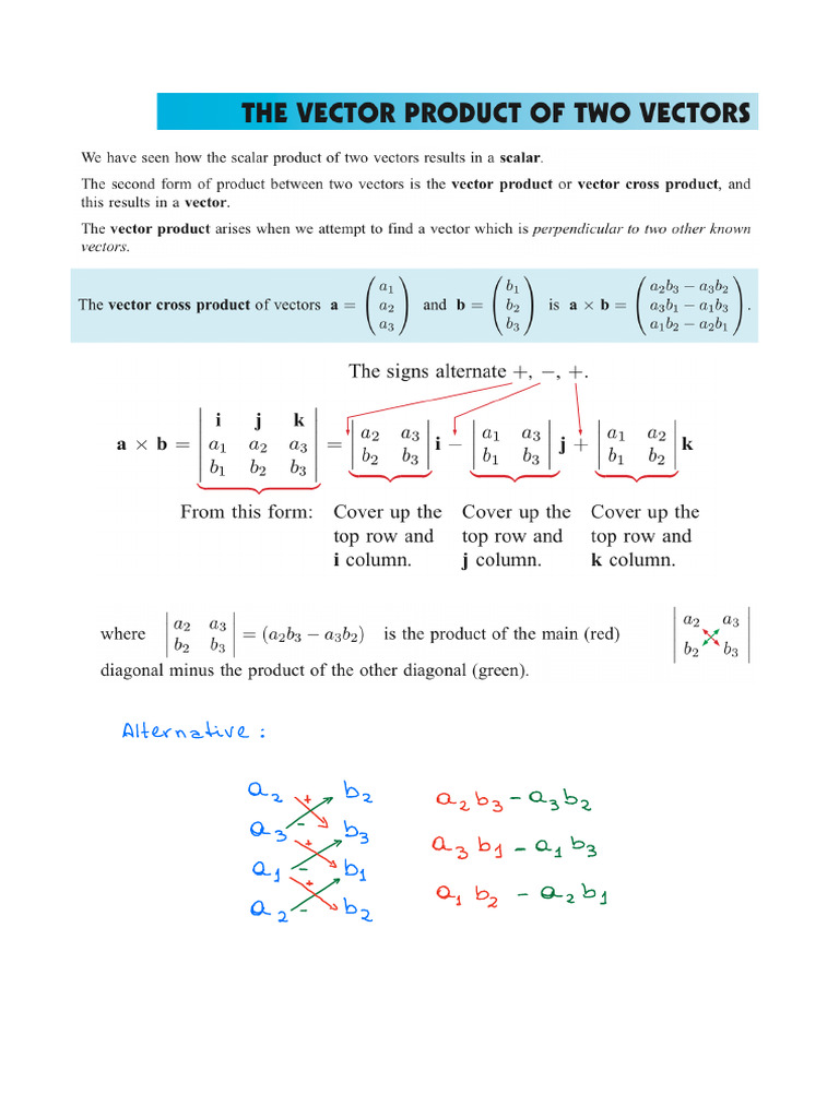 3 Vector Product and Review | PDF