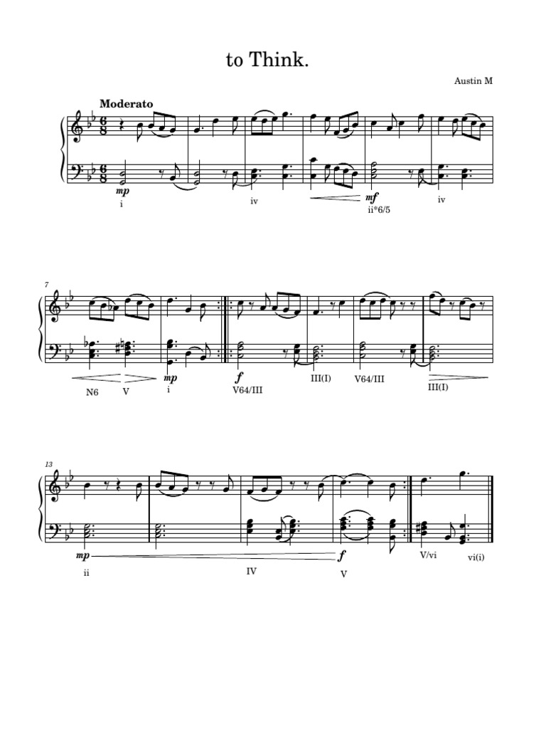 Music Theory Final Project | PDF