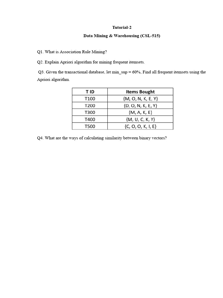 CSL 515 - Tutorial 2 | PDF