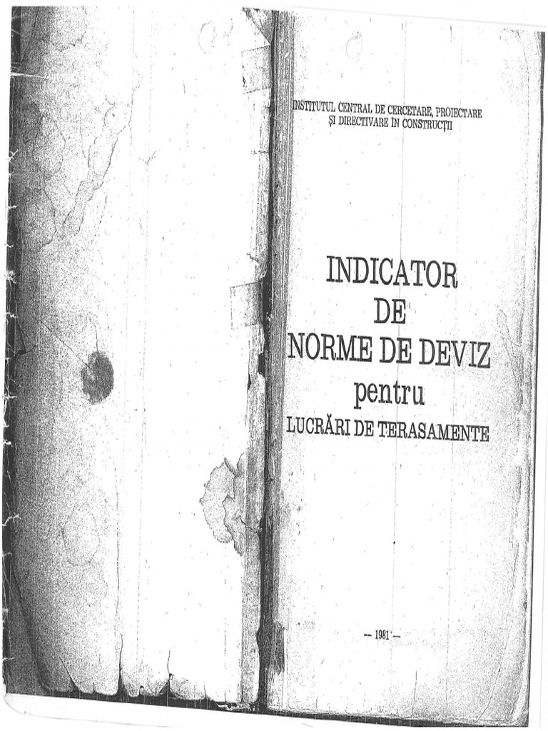 Indicator Norme de Deviz - Terasamente - Repaired | PDF