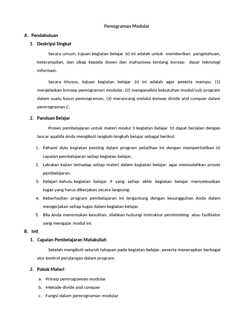 Pemograman Modular | PDF