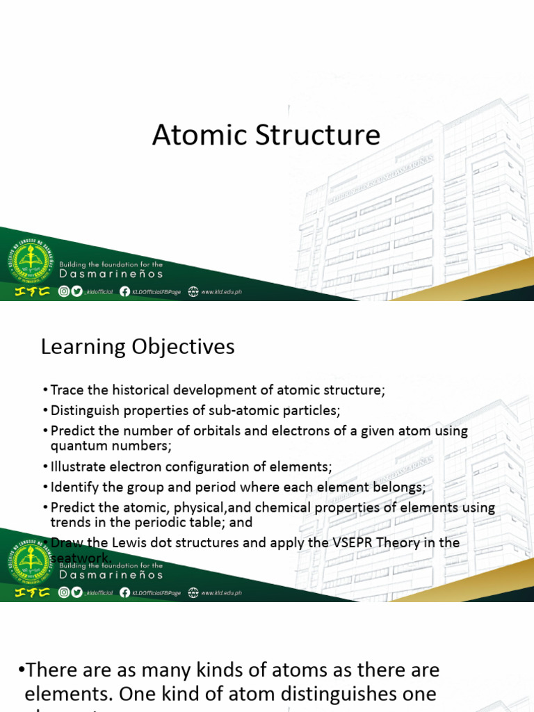 Atomic Structure | PDF | Atomic Orbital | Electron Configuration