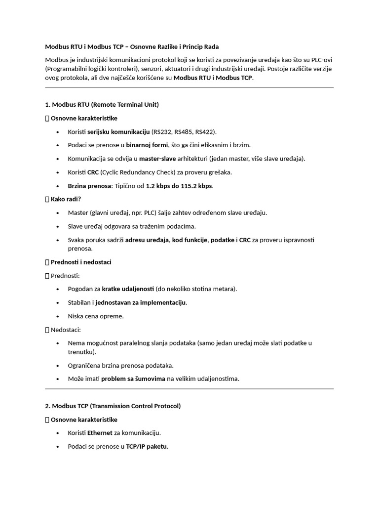Modbus RTU I Modbus TCP | PDF