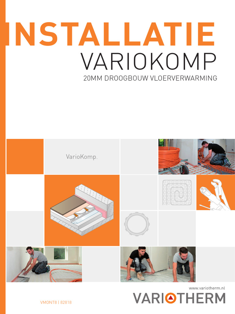 Installatiehandleiding Variotherm Variokomp Droogbouw Vloerverwarming ...