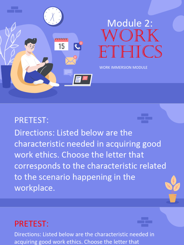 Work Immersion Module 2 Sy2024 | PDF