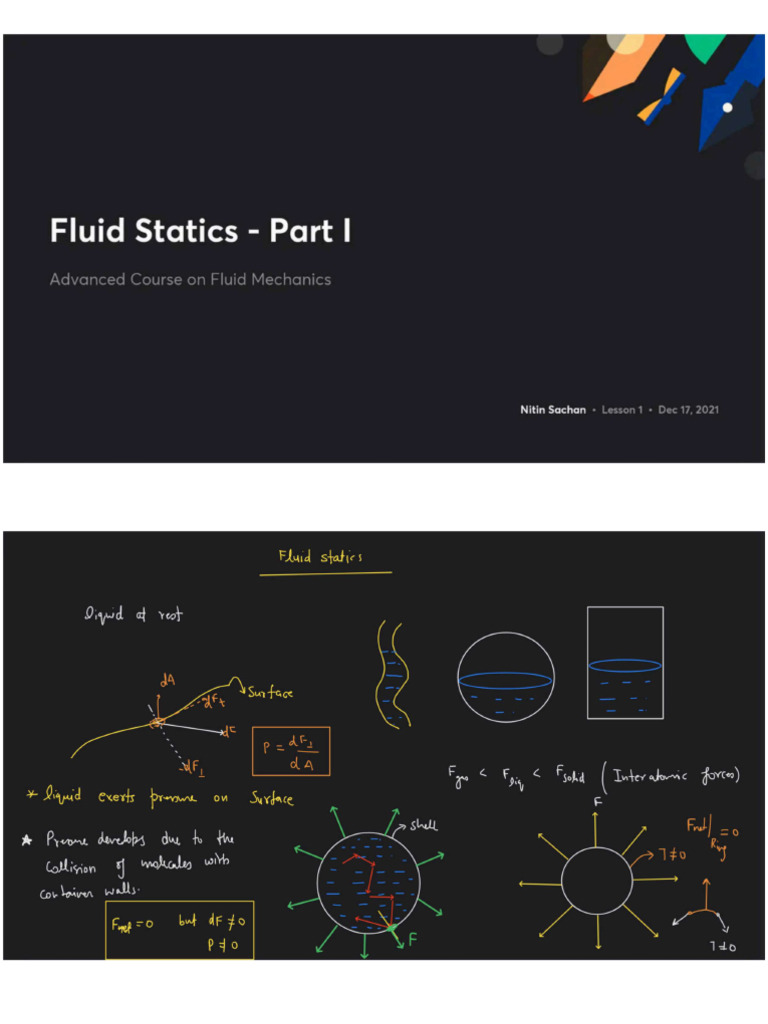 Fluid Statics | PDF