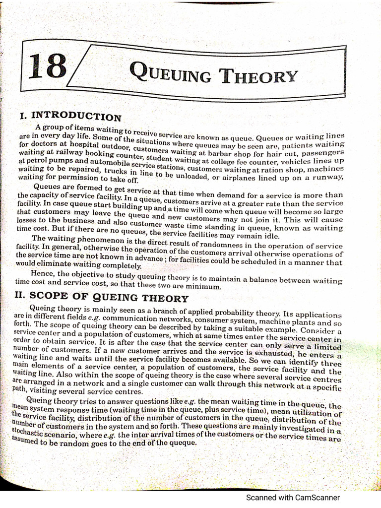 Queuing Model Theory | PDF