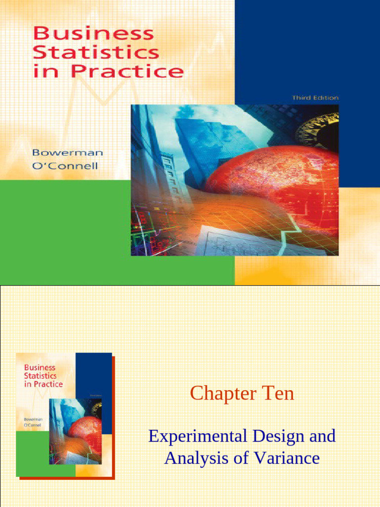 10-Experimental Design and Analysis of Variance Chap010 | PDF | Variance | Analysis Of Variance