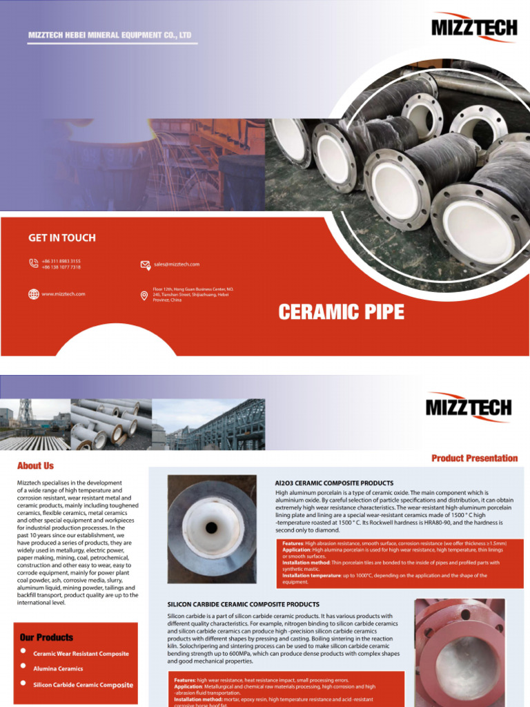 Mizztech Ceramic Pipe Brochures | PDF