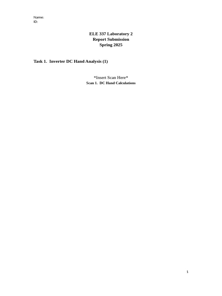ELE337 Lab2 Report Submission | PDF | Power Inverter | Electromagnetism
