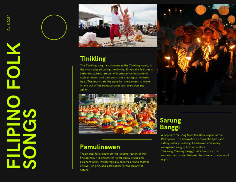 Filipino Folk Songs Overview | PDF