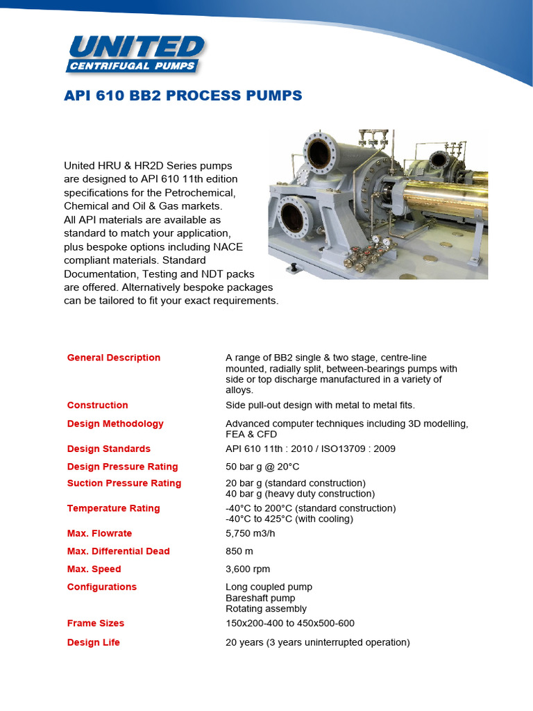 BB2-Brochure | PDF | Pump | Mechanical Engineering