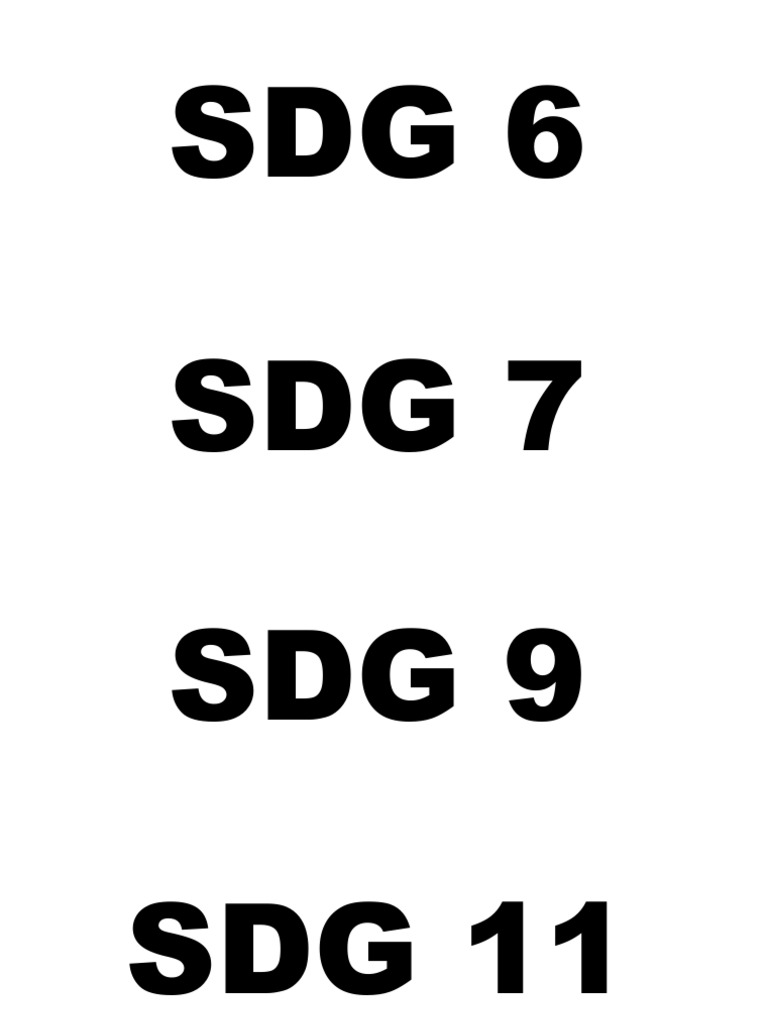 SDG 6 SDG 7 | PDF