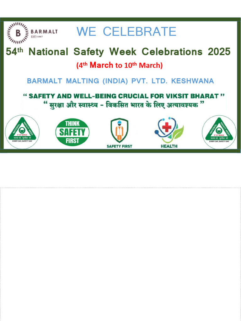 Safety Week Poster | PDF
