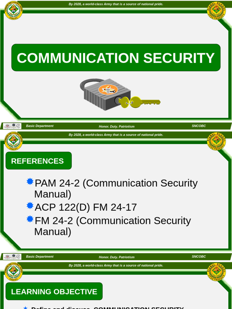 Communication Security | PDF | Classified Information | Cipher