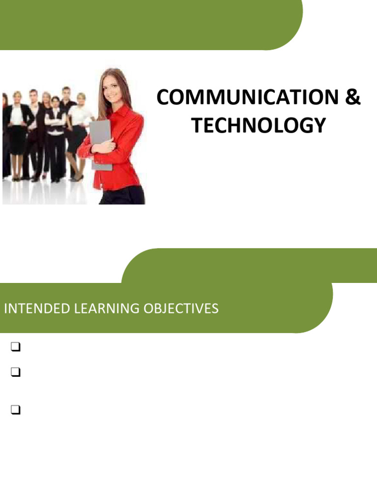 v2 PURPOSIVE COMM_LECTURE 5_COMMUNICATION & TECHNOLOGY | PDF | Communication | Social Media