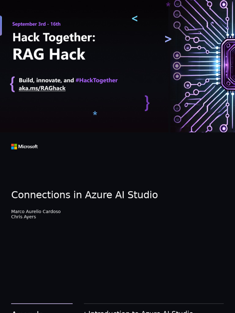 RAG Hack Connections in AI Studio | PDF | Computing | Information Technology