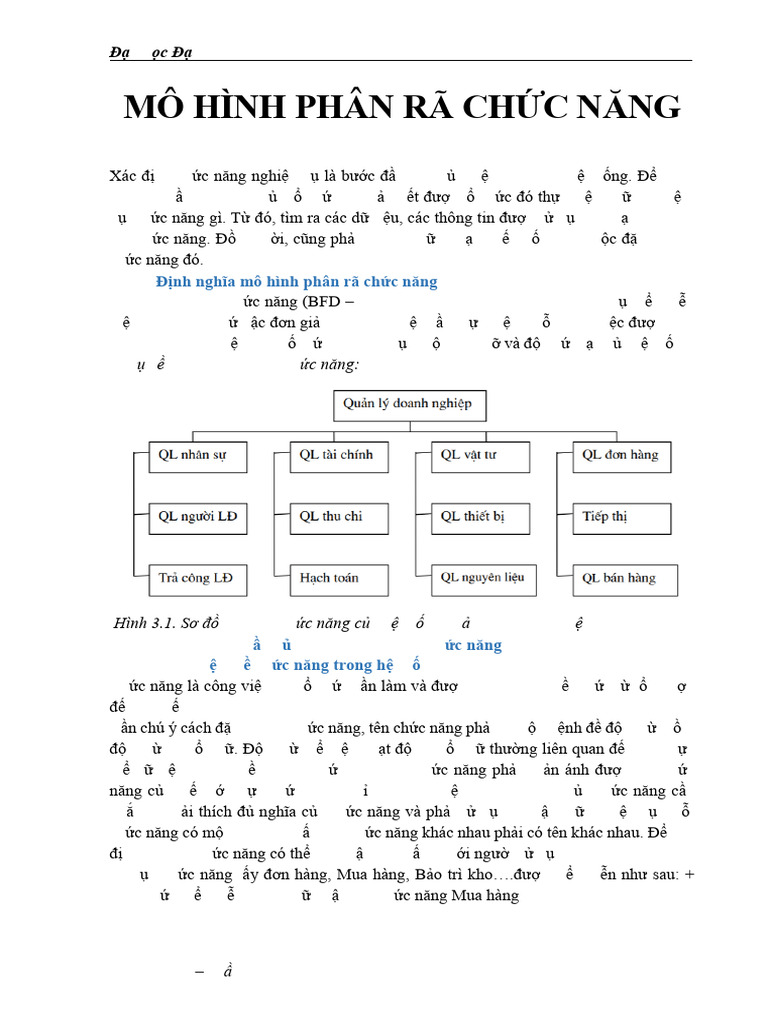 Giangtt CNTT PTTKHT Mohinh BFD b4.t2 | PDF