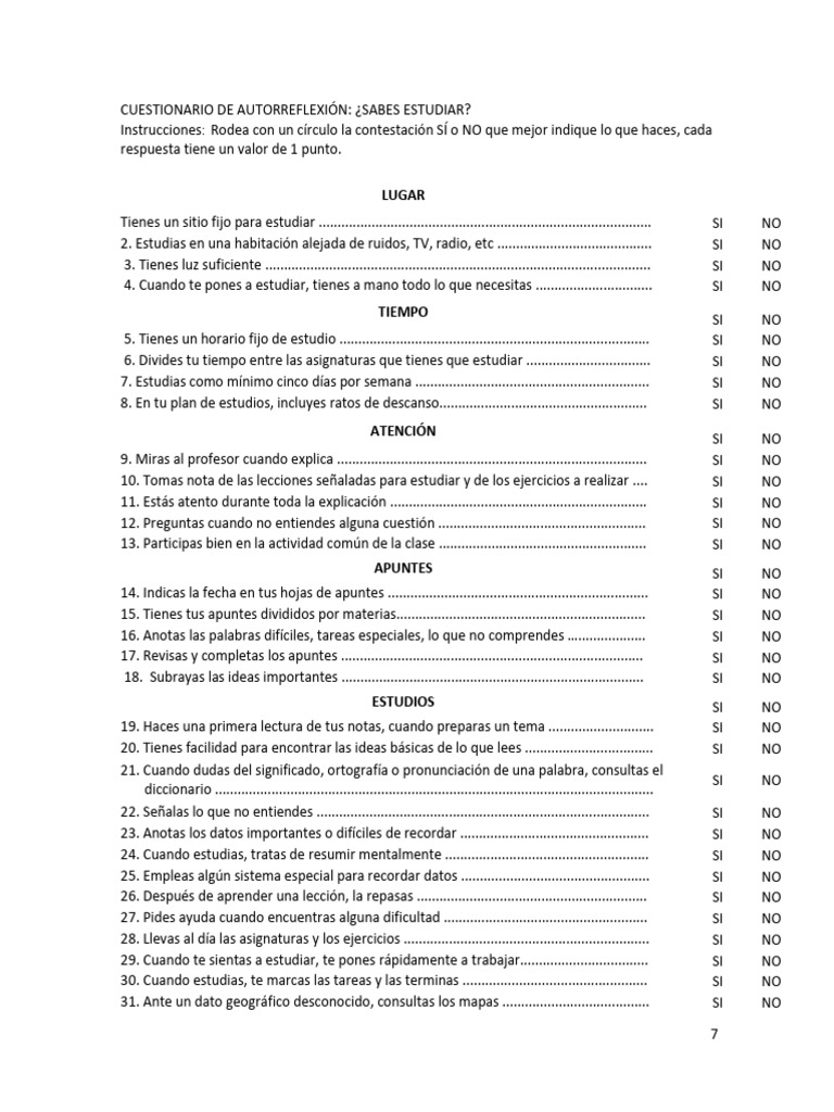 Actividad - Sabes Estudiar | PDF