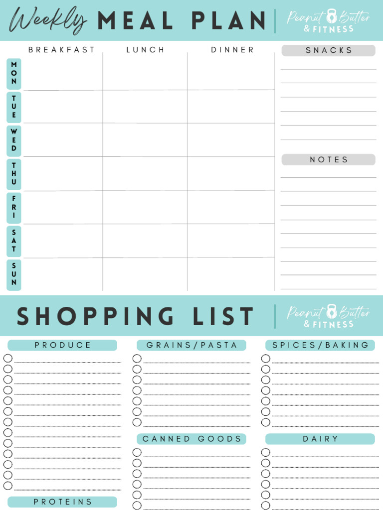Meal-Plan-Template | PDF