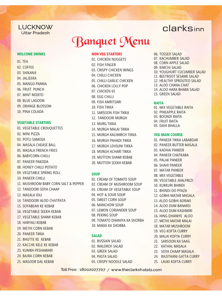 Sapna Menu (1) | PDF | Curry | Thai Cuisine