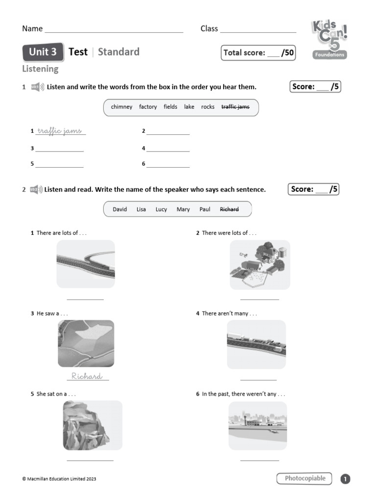 Unit 3 Test: City Changes Assessment | PDF