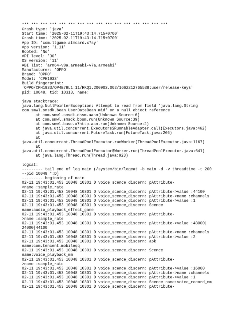 Catchlogs - 2025-02-11 at 19-43-14 - 6.111.2 - .Java | PDF | Java (Programming Language ...