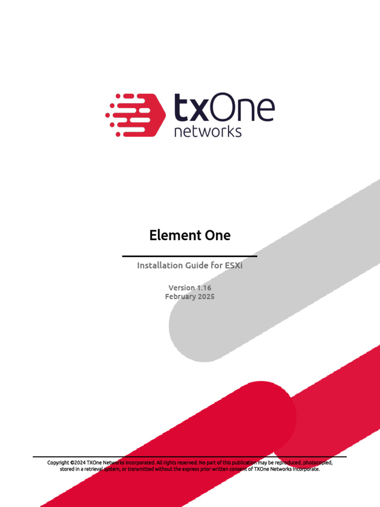 ElementOne Installation Guide For ESXi 1.16 | PDF | Virtual Machine ...