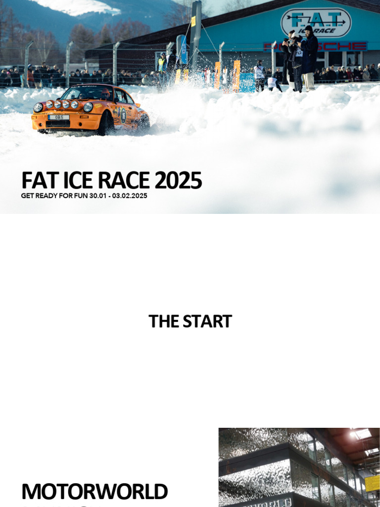 FAT Ice Race 2025: Ultimate Winter Experience | PDF | Car Manufacturers ...