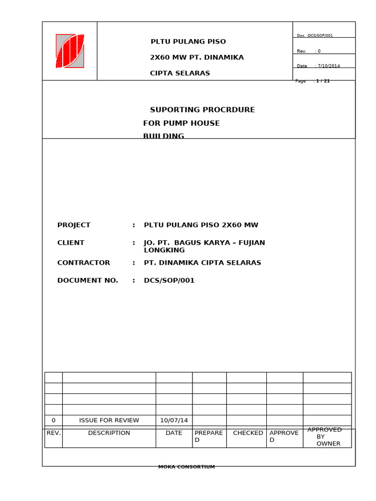 DCS-SOP-001 - Concrete Work Install Procedure | PDF | Concrete | Cement