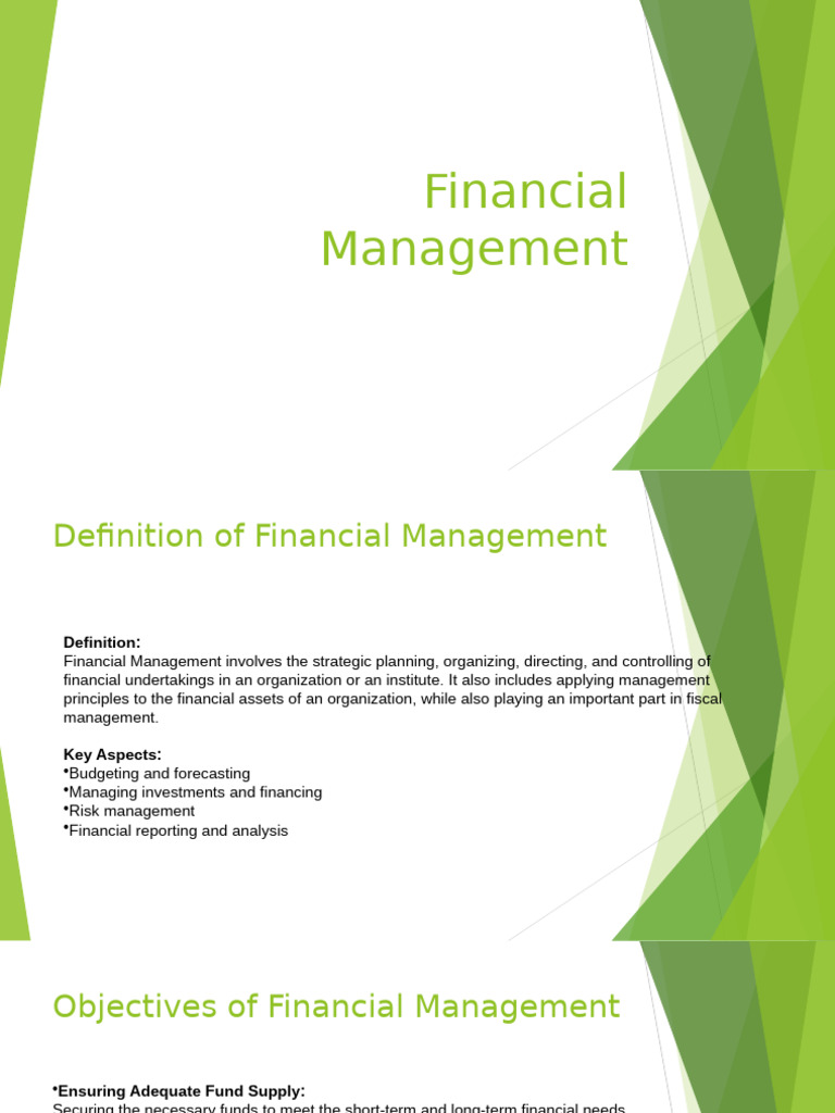 Understanding Financial Management Basics | PDF
