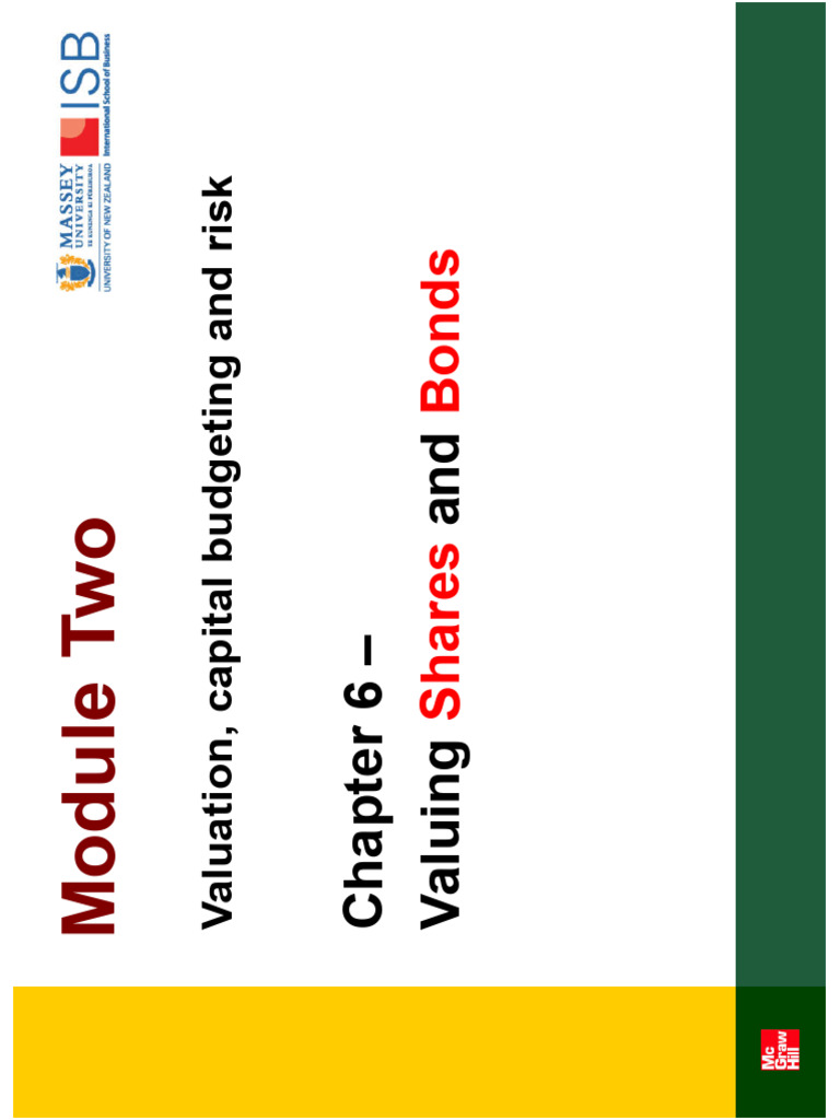Chapter 6 - Value Shares - Bondsstd | PDF | Bonds (Finance) | Yield ...