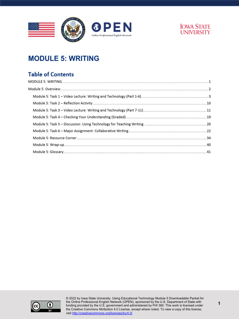 ET Module 5 Packet_Winter 2025_102919 | PDF | English As A Second Or ...