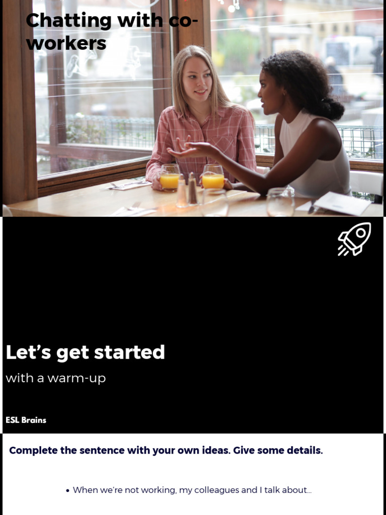 Chatting With Co-Workers | PDF