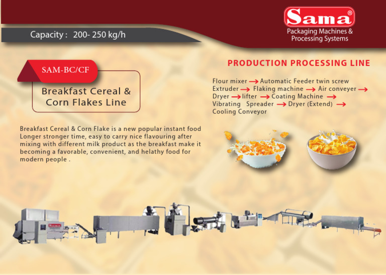 61cfee6851125Breakfast coreal and corn flake line | PDF