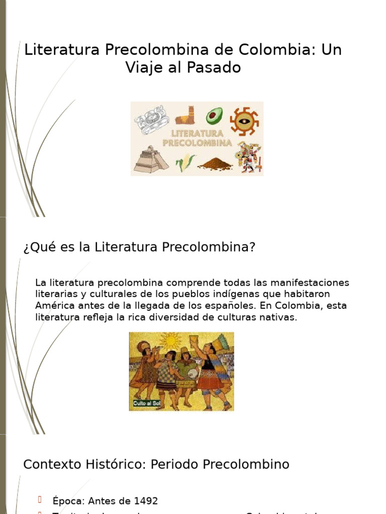 Literatura Precolombin | PDF | Era precolombina | Colombia