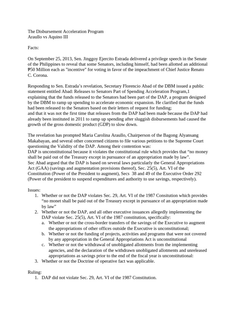 The Disbursement Acceleration Program | PDF | Government Spending ...