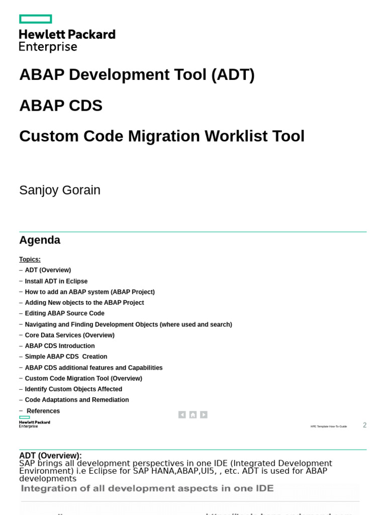 Adt Cds Ccmwl Training | PDF | Computer Programming | Information Technology