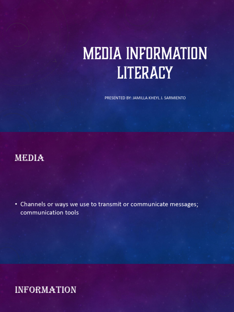 MEDIA-INFORMATION-LITERACY | PDF