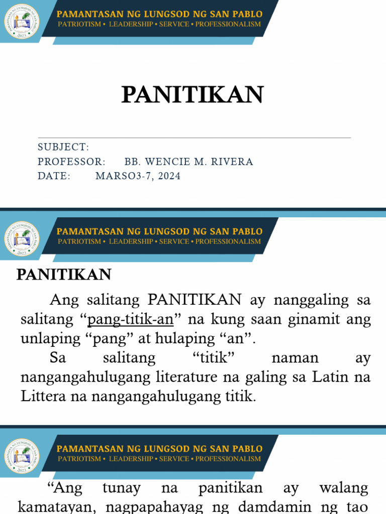 Panitikan Week 2 | PDF