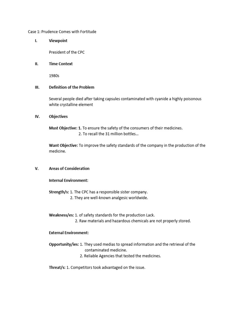 Case Study Sample 18 | PDF