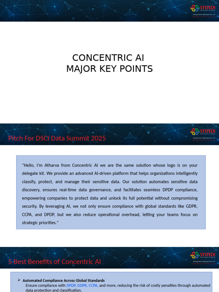 DSCI Summit - Concentric AI | PDF | Computer Security | Security