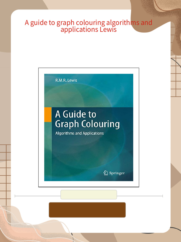 A Guide To Graph Colouring Algorithms and Applications Lewis | PDF | Vertex (Graph Theory ...
