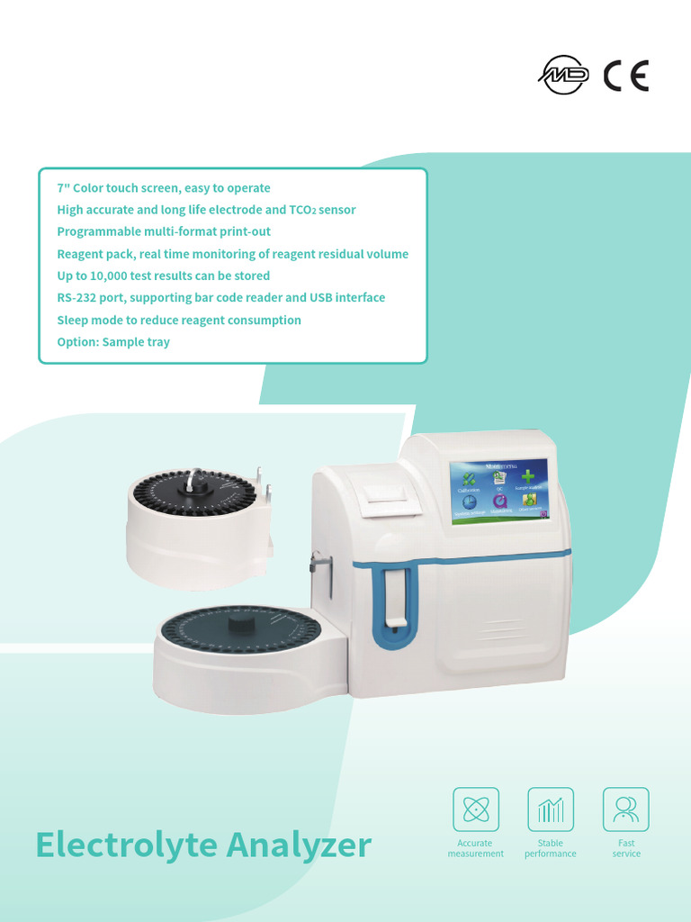 H-900 Electrolyte Analyzer | PDF | Electrolyte | Ph