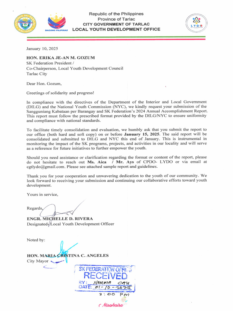 LYDC AAR Letter | PDF