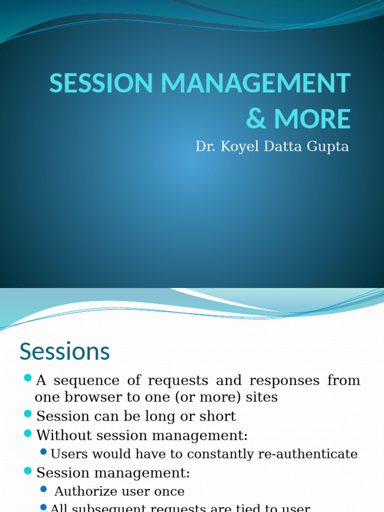 Session Management More | PDF | Http Cookie | World Wide Web