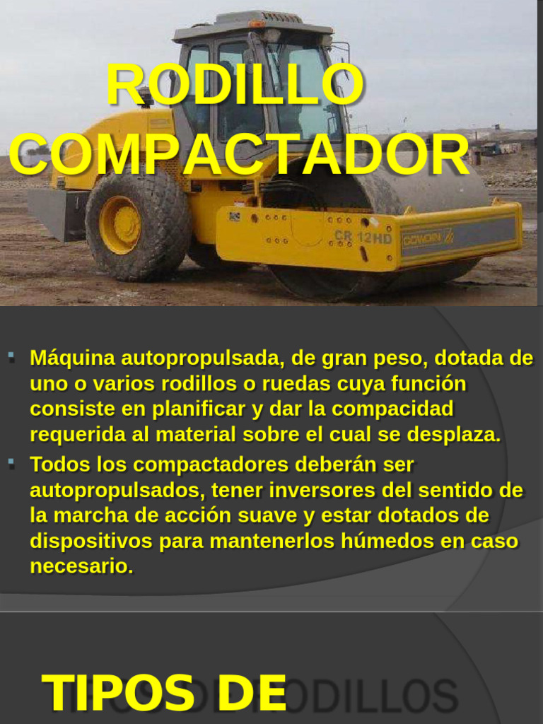 Tipos y características de rodillos compactadores | PDF | Fundación ...