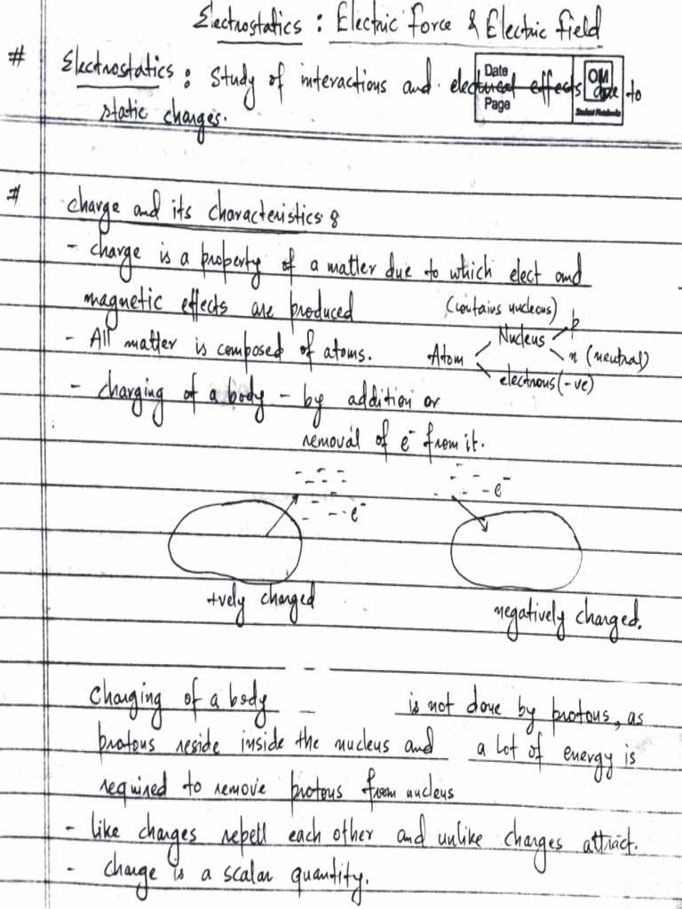Electrostatics | PDF
