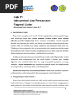 Regresi Linear, Intercept, Dan Slope | PDF